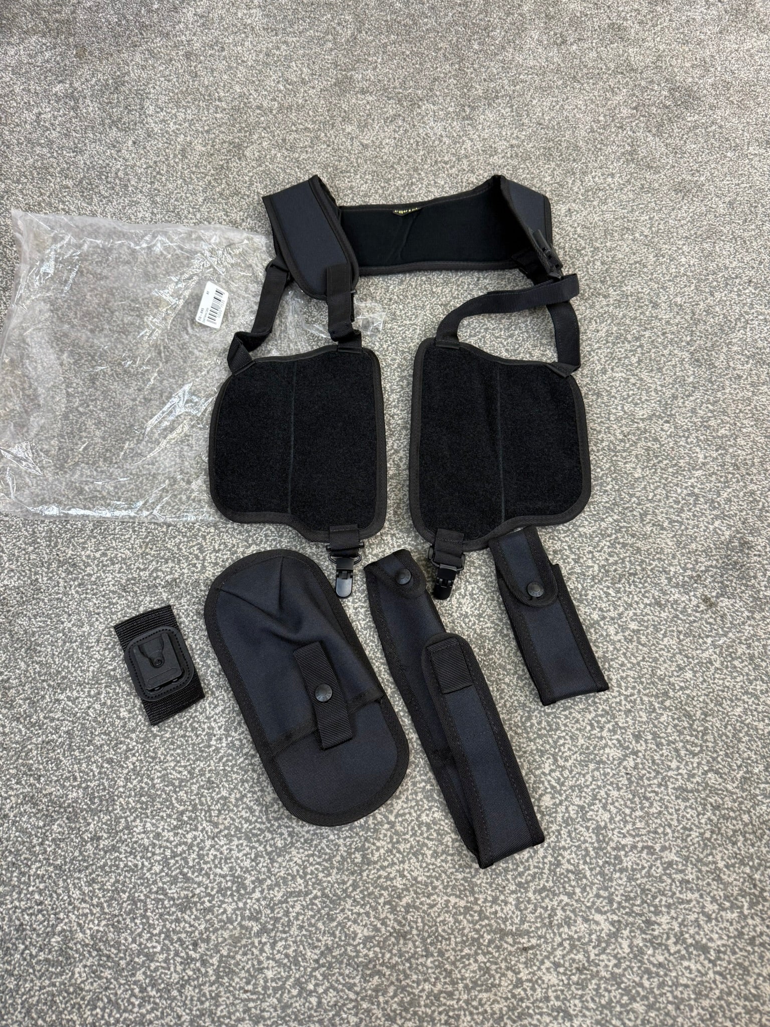 NEW Ex Police Covert Harness Velcro Modular Pouches Security PI Vest ...