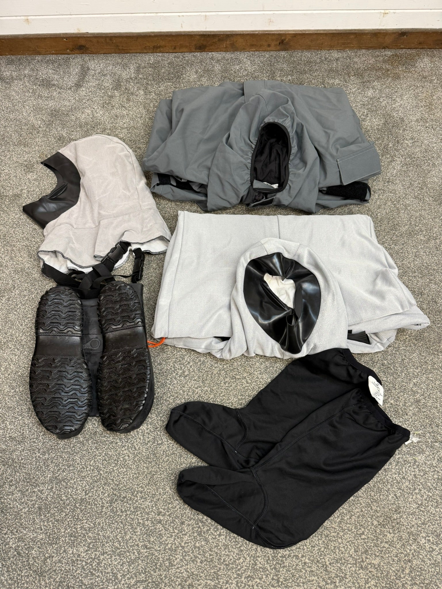 Ex Police Remploy CBRN Coverall Overall Suit x2 Boots Hood & Socks 180 ...