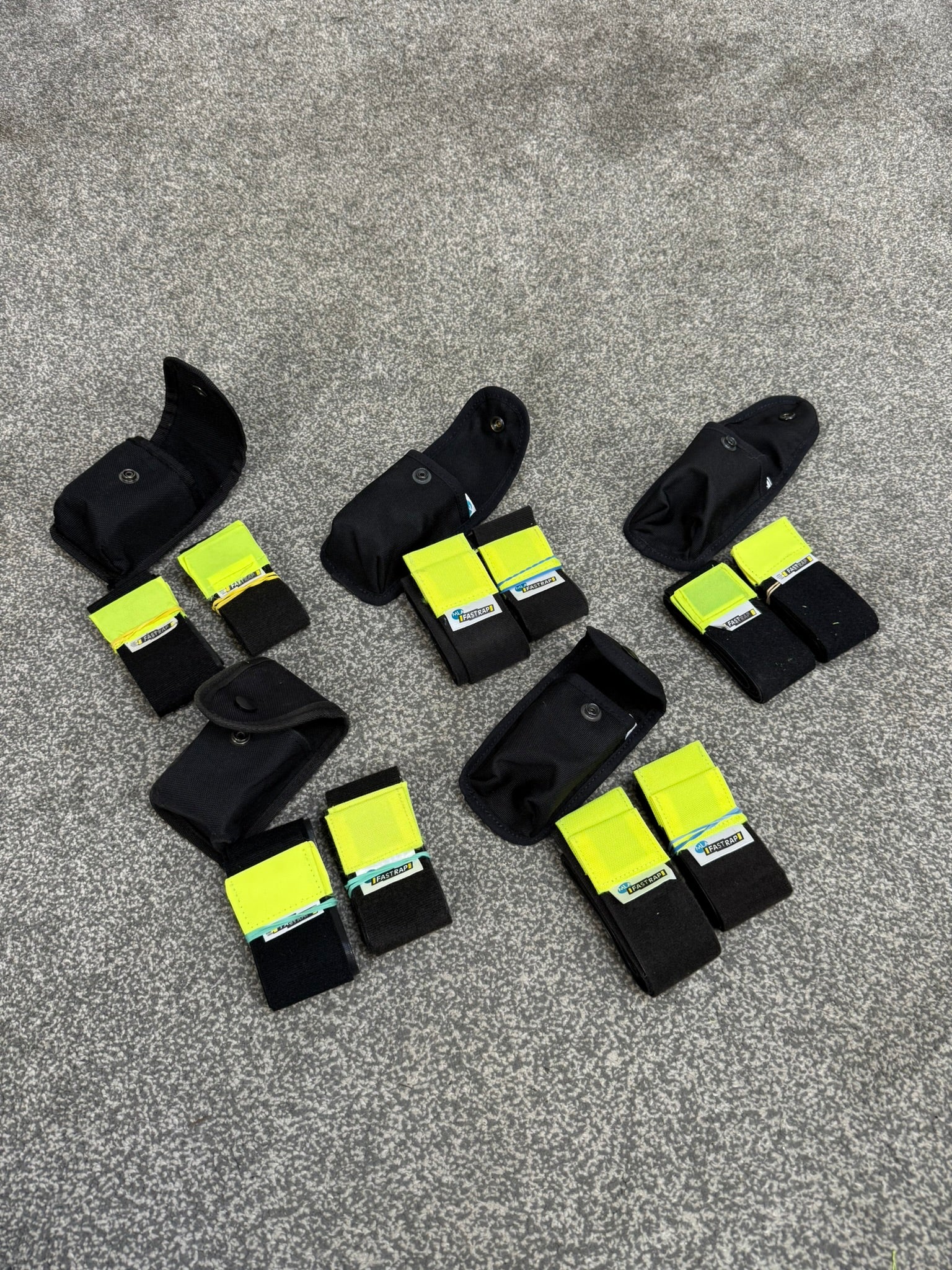 5x Ex Police Fast Strap Leg Restraints With Pouch Job Lot SIA Secuity ...