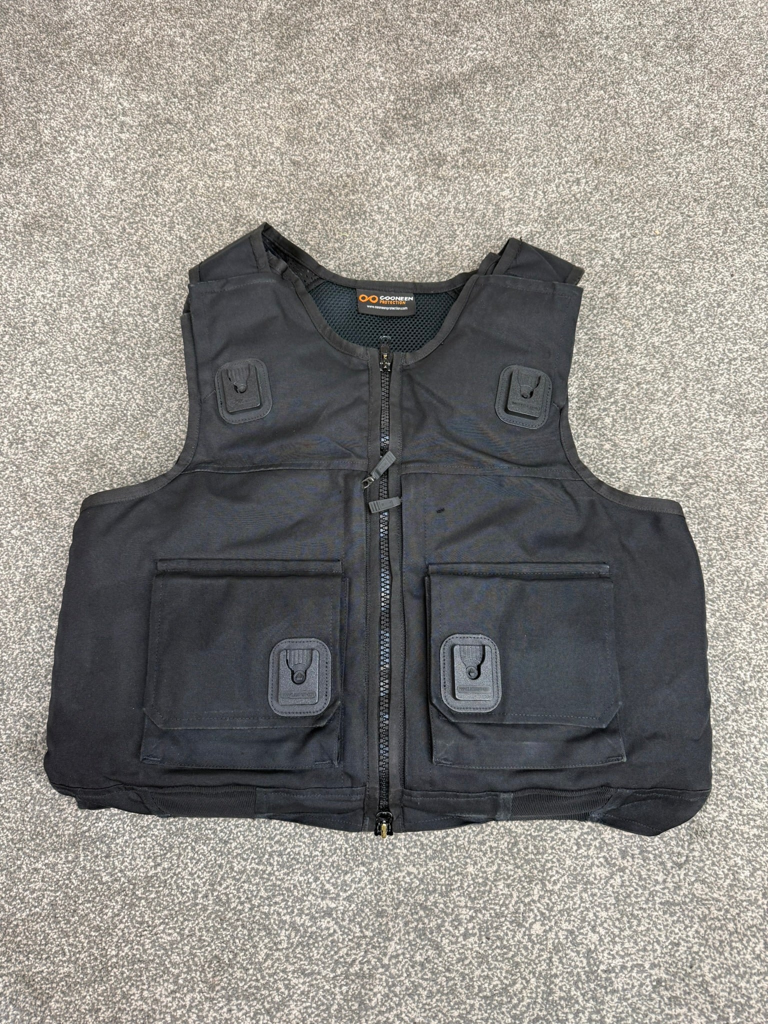 Ex Police Black Cooneen Body Armour Vest Anti Stab & Ballistic HG1A ...