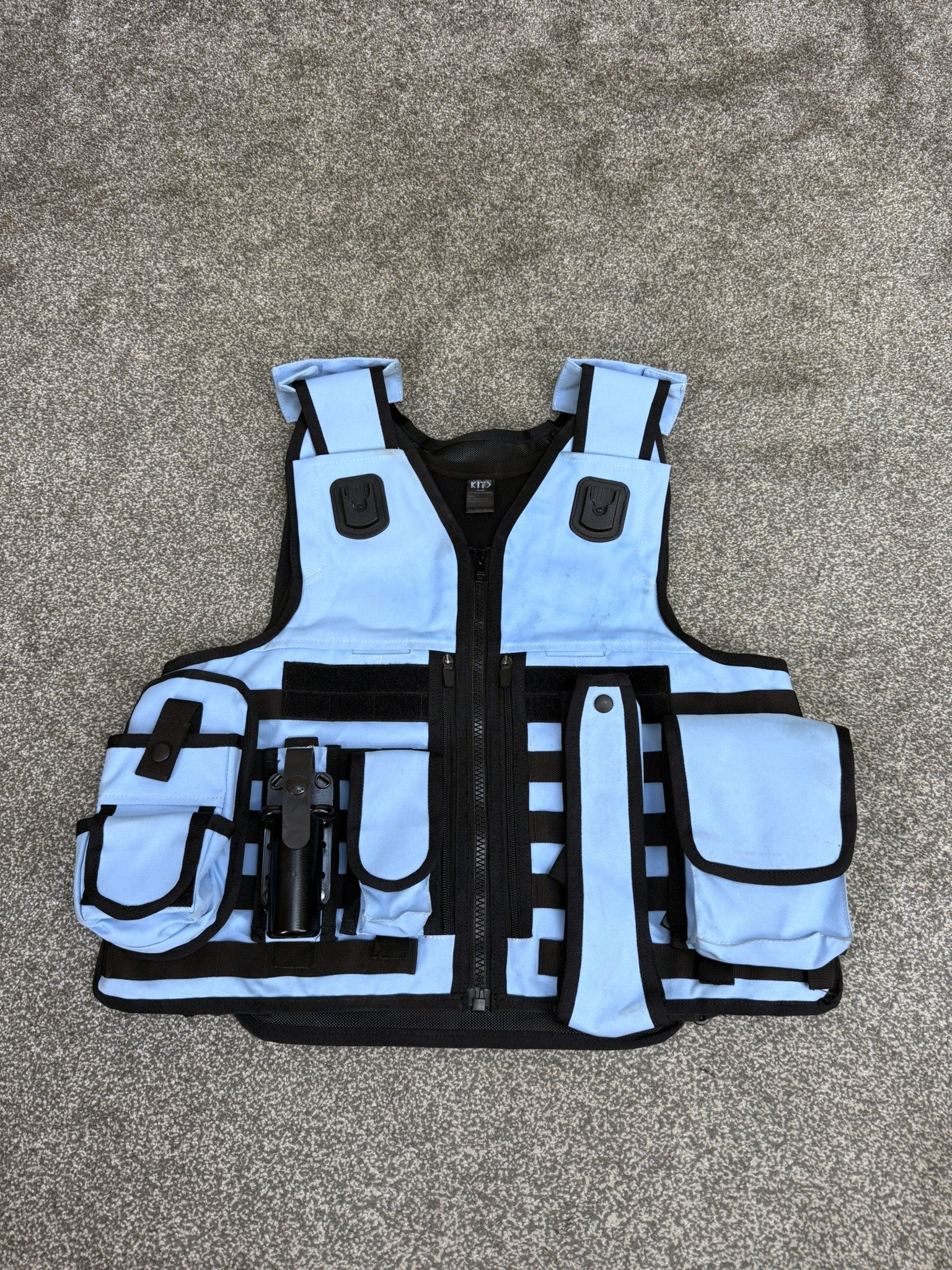 KIT Molle Equipment Vest With Pouches MED Ex Police Liaison Collector ...